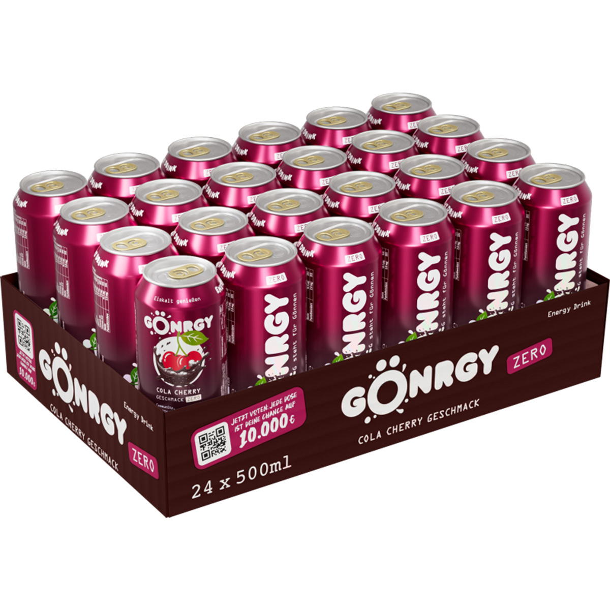GÖNRGY Cola Cherry Zero – Zuckerfreier Energy Drink