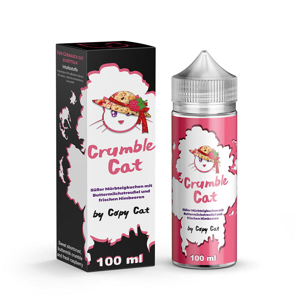 Crumble Cat 100ml e Liquid by Copy Cat jetzt kaufen - Steam-Time.de